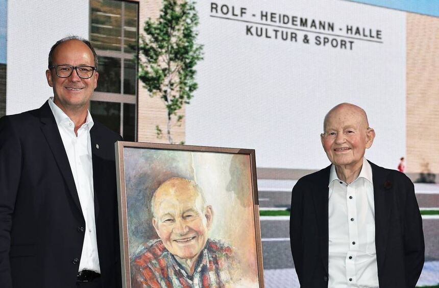 Mäzen Rolf Heidemann wird Namenpatron von Neulußheimer Halle